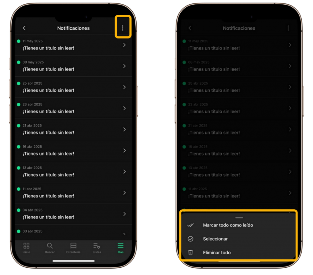 Notificaciones de la app – ODILO Help Center
