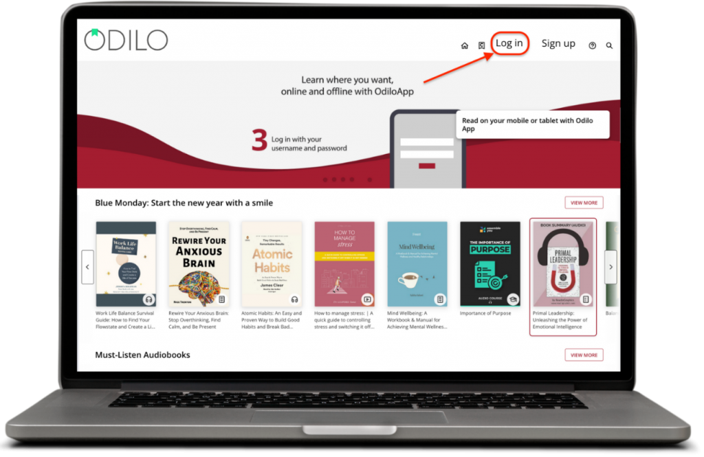 Log in – ODILO Help Center