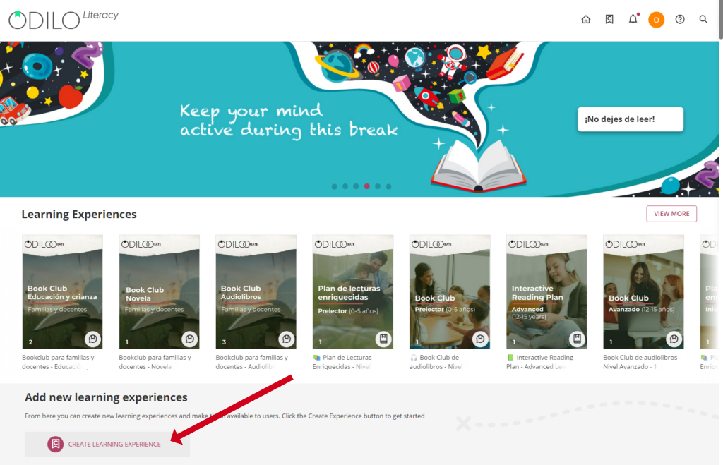 Create your own Learning Experience – ODILO Help Center