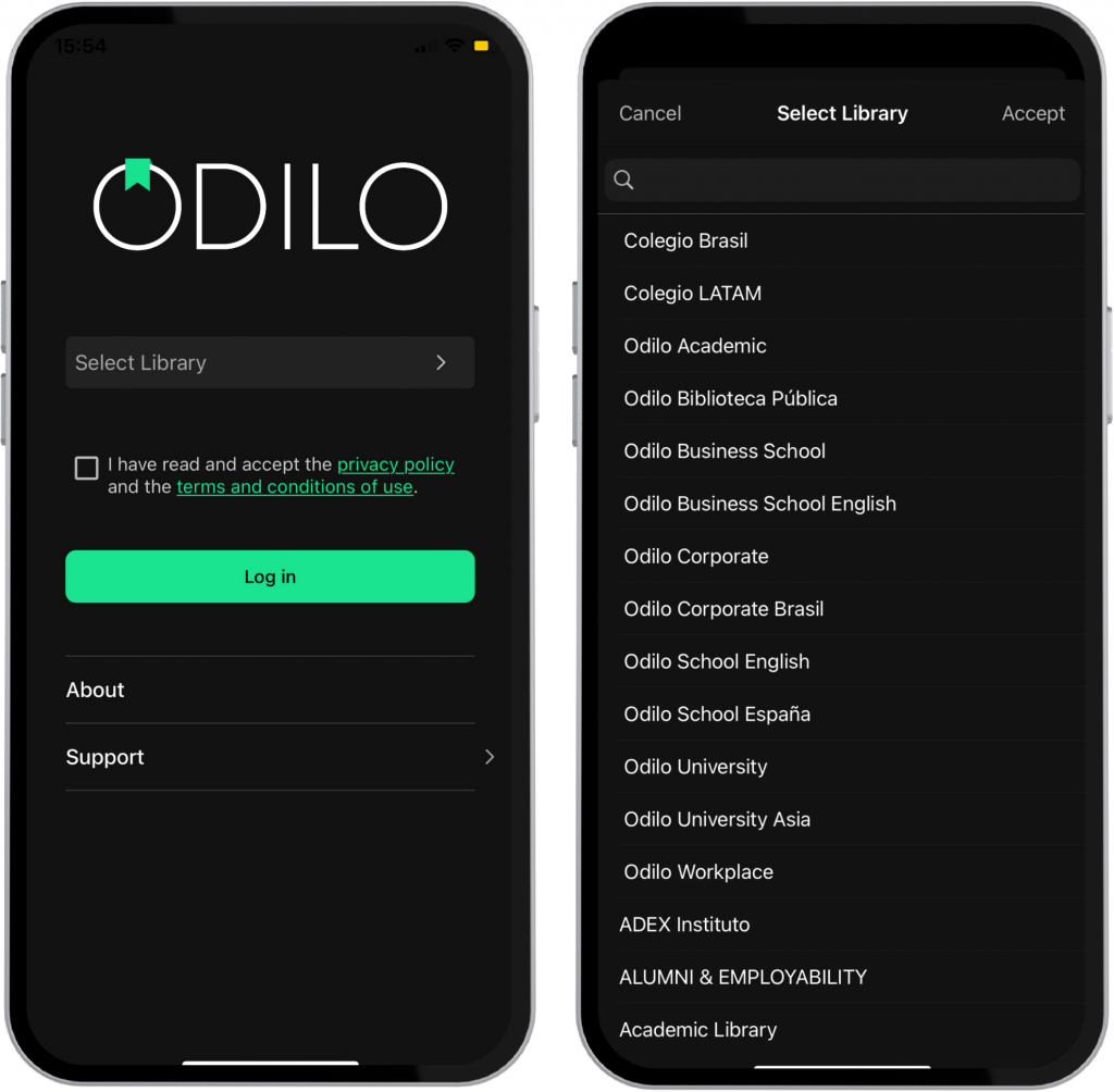 Download the application – ODILO Help Center